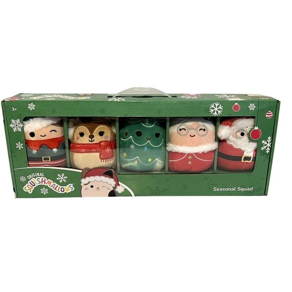 Kellytoy | Toys | Squishmallows Seasonal Squad Lot Of 5 Christmas 4 ...
